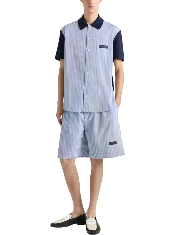 Givenchy Striped Kimono Shorts - Blue