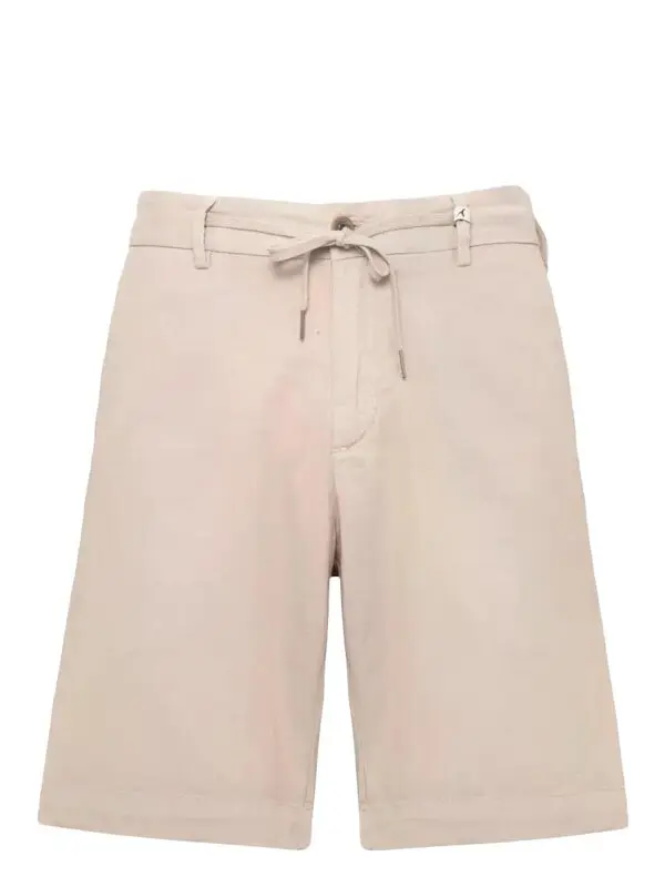 MYTHS Drawstring Waist Bermuda Shorts - Neutrals