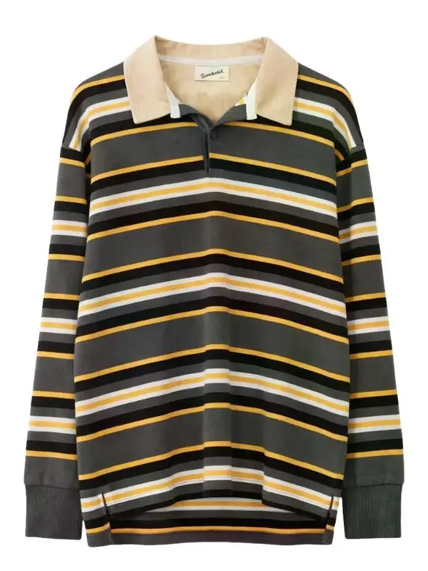SANDERLAK Striped Long-sleeve Sweater - Grey
