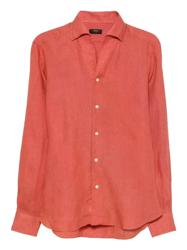 BARBA NAPOLI Culto Long-sleeves Shirt - Orange