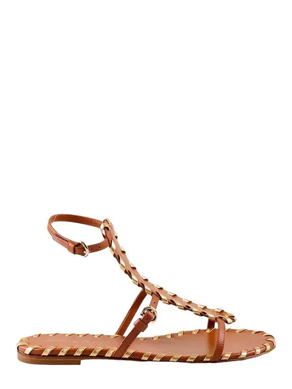 GIANVITO ROSSI Ankle Strap Sandals - Brown