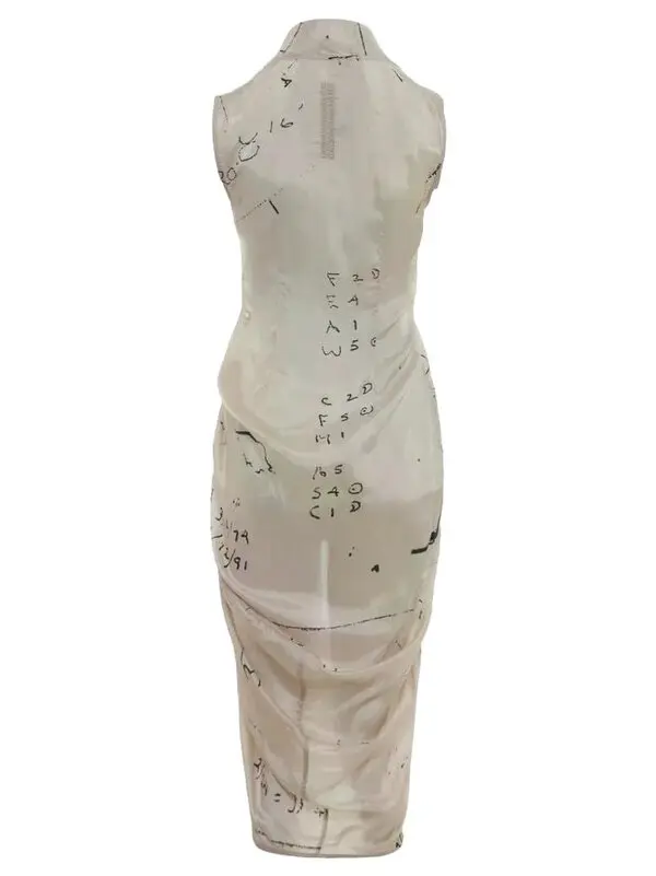 Rick Owens Sleeveless Draped Dress - Neutrals