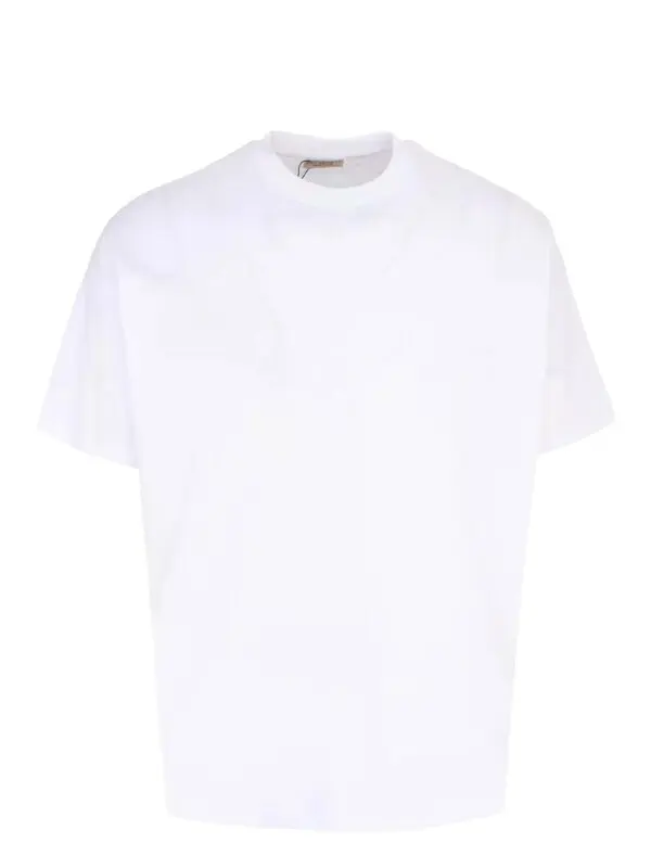 EXIT SOCIETY Logo-print Cotton T-shirt - White