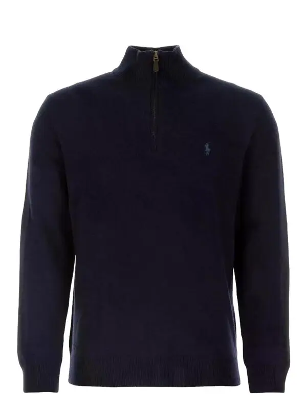 Polo Ralph Lauren Quarter-zip Wool Sweater - Blue