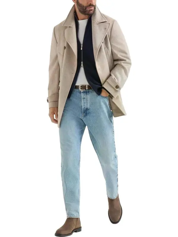 Brunello Cucinelli Cashmere High-neck Zipper Cardigan - Blue