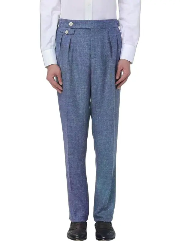 Brunello Cucinelli Pleated Tailored Trousers - Blue