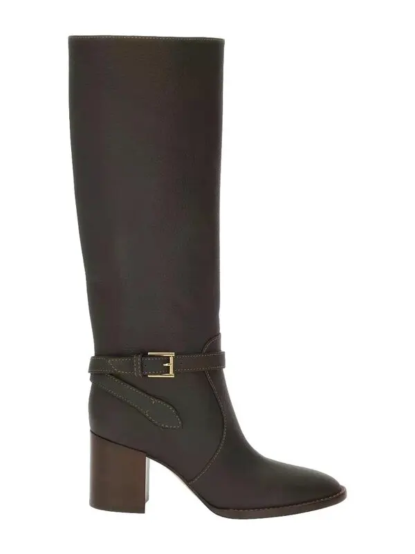 GIANVITO ROSSI Buckle-strap Knee-length Boots - Brown