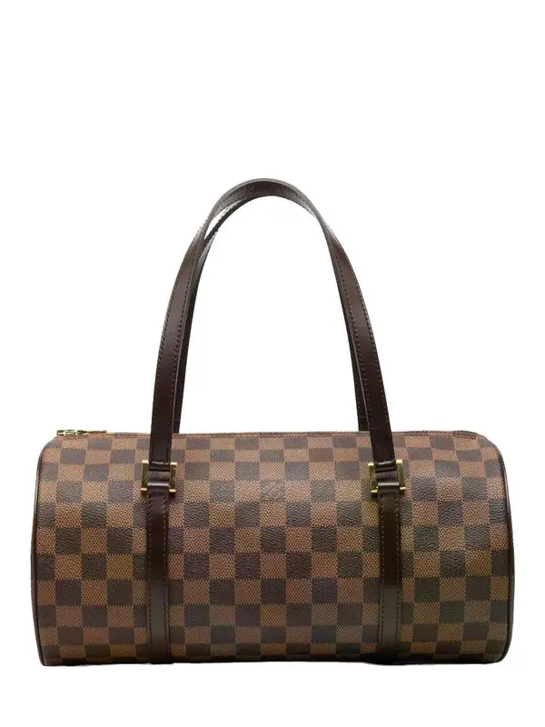 LOUIS VUITTON 2003 Damier Ebene Papillon 30 Handbag - Brown