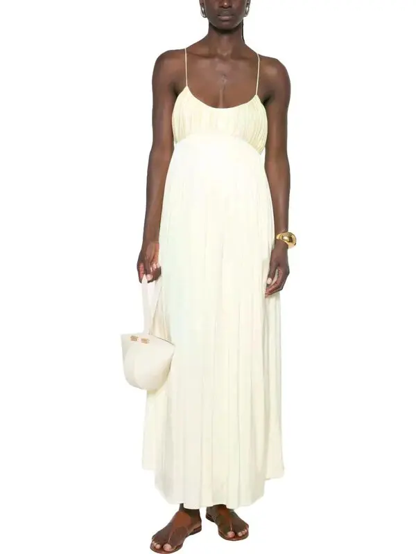 Tove Katrine Pleated Midi Dress - Yellow