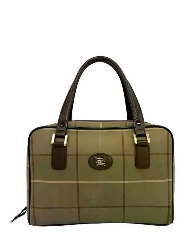 Burberry Vintage Check Canvas Handbag - Brown