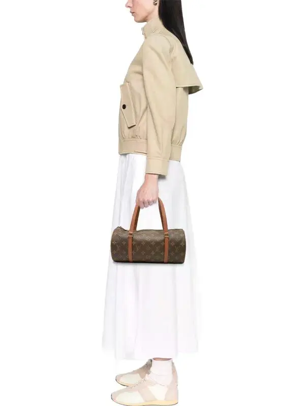 LOUIS VUITTON Monogram Papillon 30 Handbag - Brown