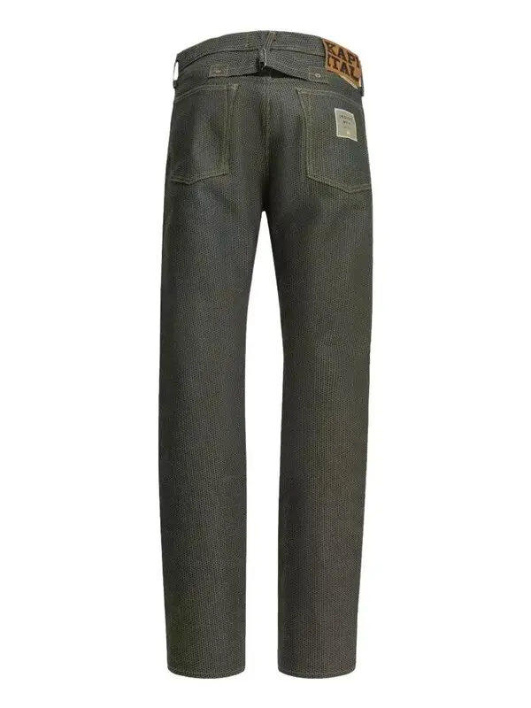 Kapital Textured Straight-leg Jeans - Grey