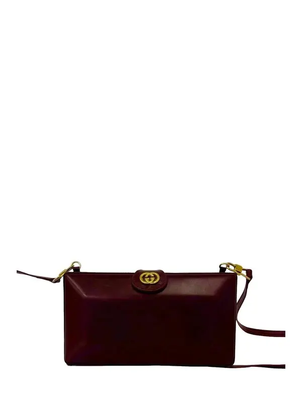 Gucci 20th Century Interlocking G Leather Crossbody Bag - Red