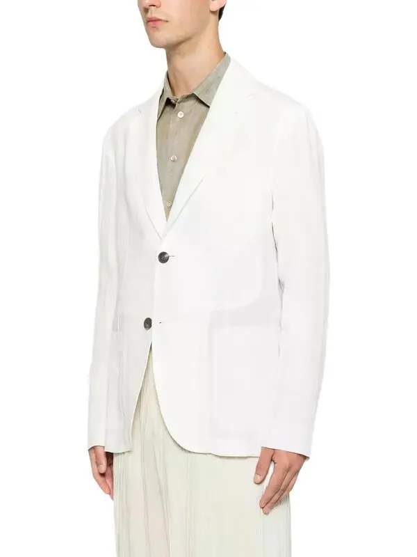 Emporio Armani Long-sleeve Buttoned Blazer - Neutrals