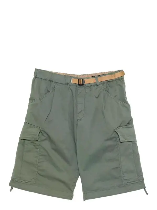 WHITE SAND Belted Cargo Shorts - Green