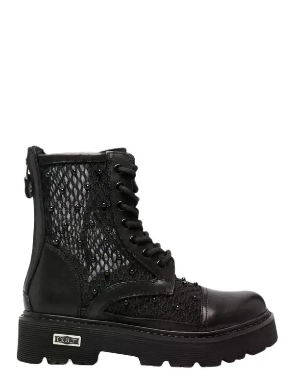 CULT Stud Embellishment Boots - Black