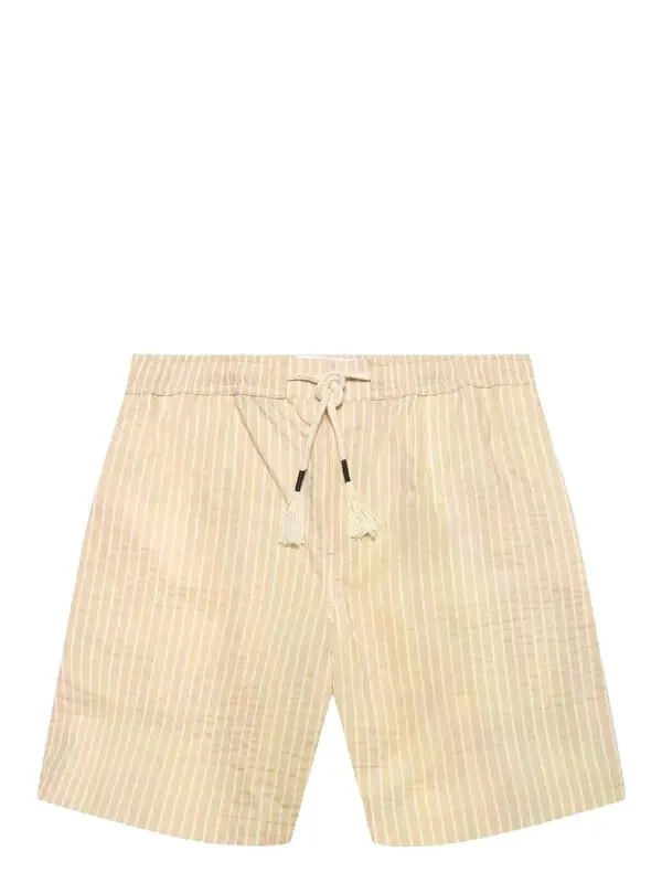 Orlebar Brown Sonoran Striped Seersucker Shorts - Neutrals