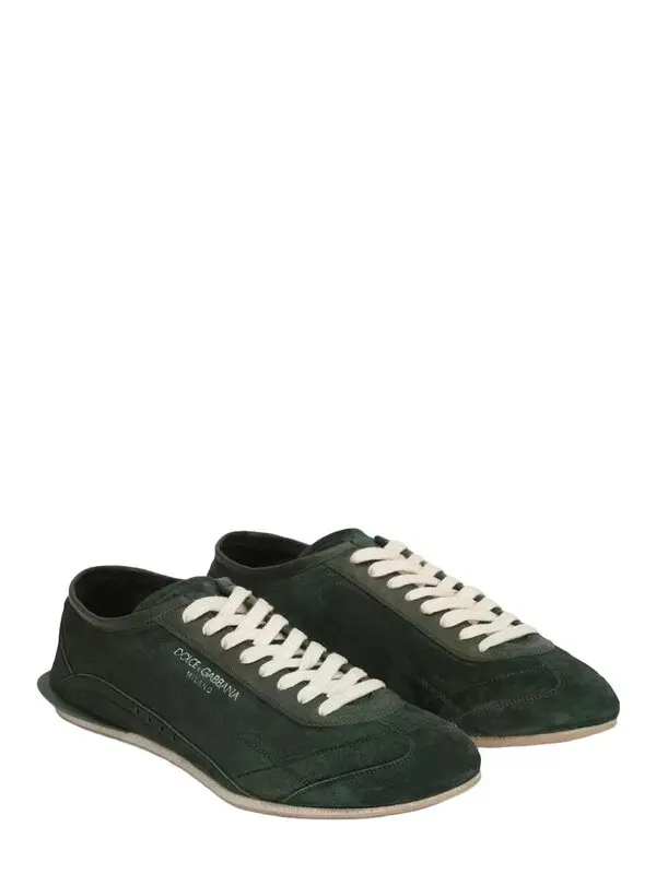 Dolce & Gabbana Calfskin Gimondi Plus Derby Shoes - Green