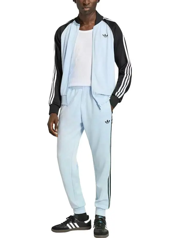Adidas Sst Logo-detail Track Pants - Blue