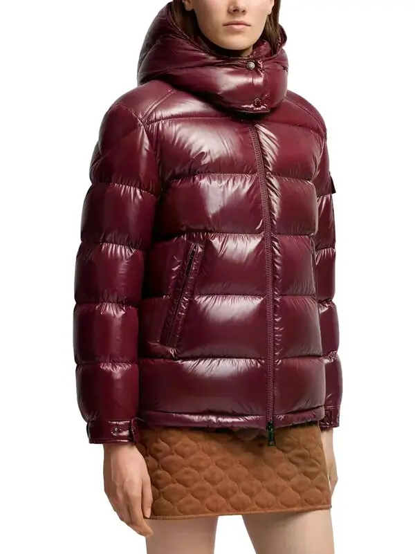 Moncler Maire Padded Jacket With Detachable Hood - Red