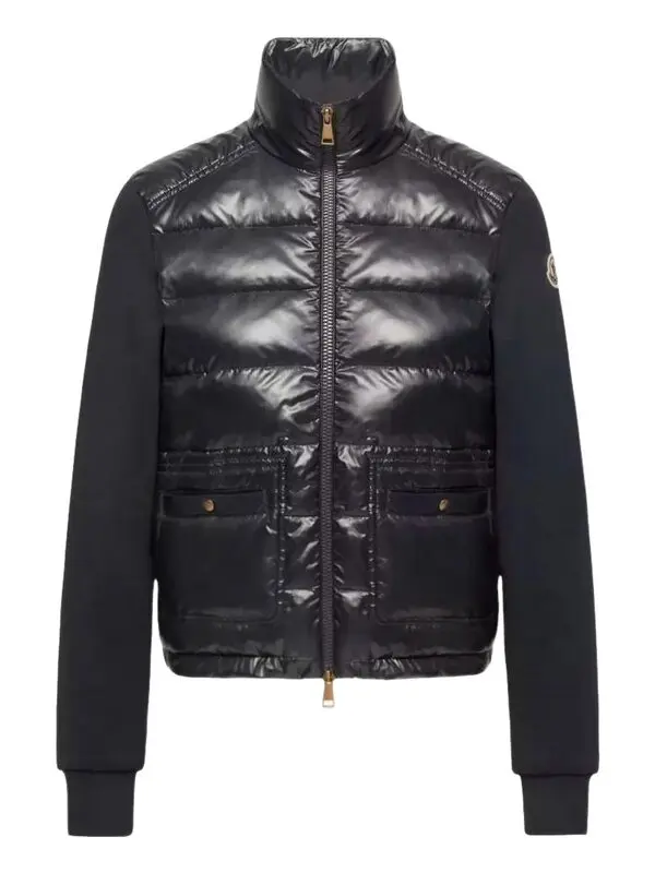 Moncler Quilted Panelled Jacket - Blue