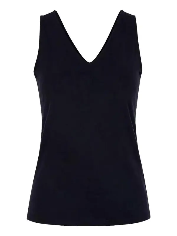 Malìparmi V-neck Sleeveless Top - Black