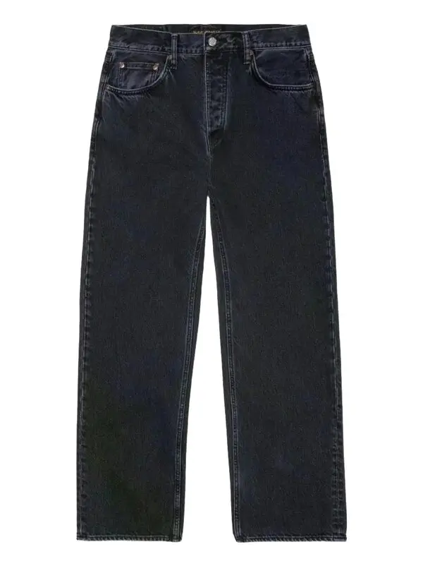 Nudie Jeans Tuff Tony High-waist Jeans - Black