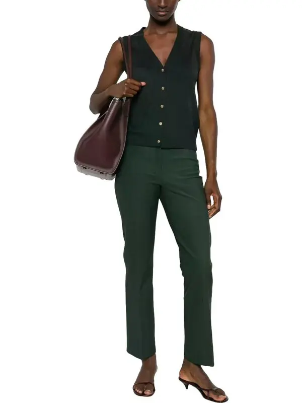 Max Mara Cropped Trousers - Green