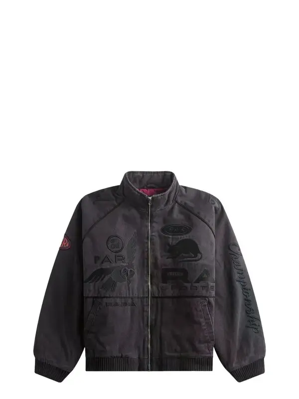 PARRA Owl Meets Rat Embroidered Jacket - Blue
