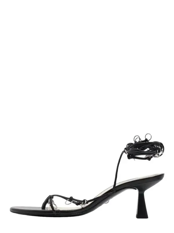 Bimba Y Lola Embellished Lace-up Heeled Sandals - Black