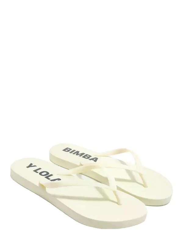 Bimba Y Lola Logo Print Flip Flops - Neutrals