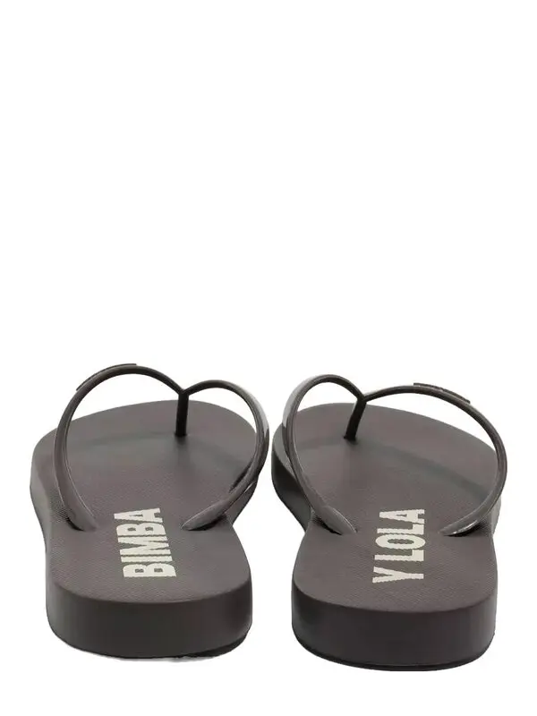 Bimba Y Lola Logo-print Flip-flops - Brown