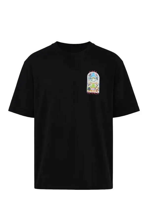 Casablanca Graphic-print T-shirt - Black