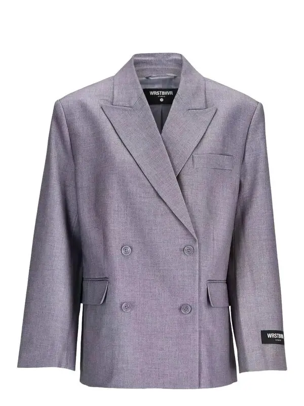 WRSTBHVR Amal Double-breasted Blazer - Grey