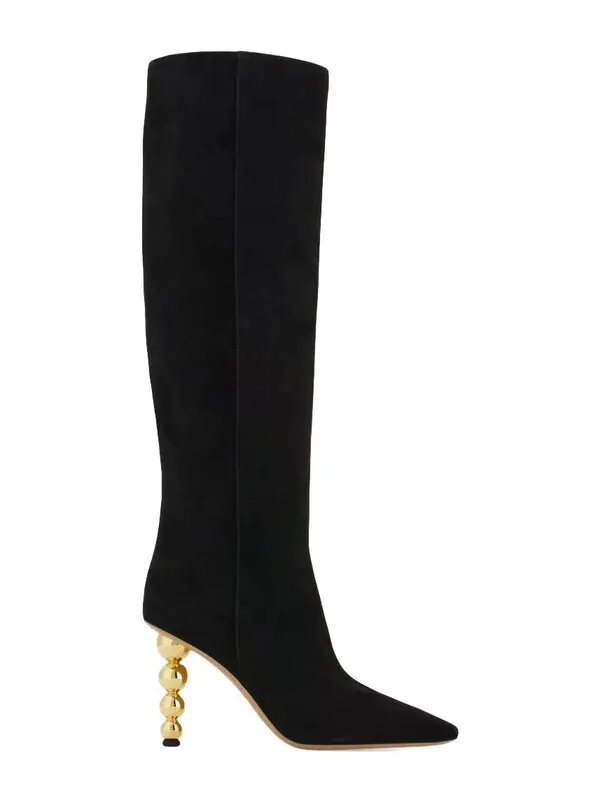 FERRAGAMO Spherical Heel Boots - Black