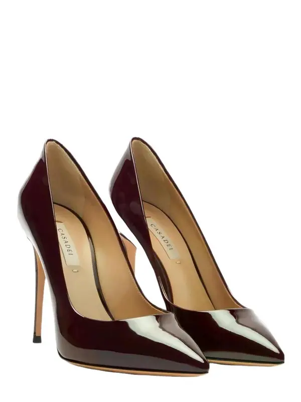 Casadei Julia Patent Leather Pumps - Red