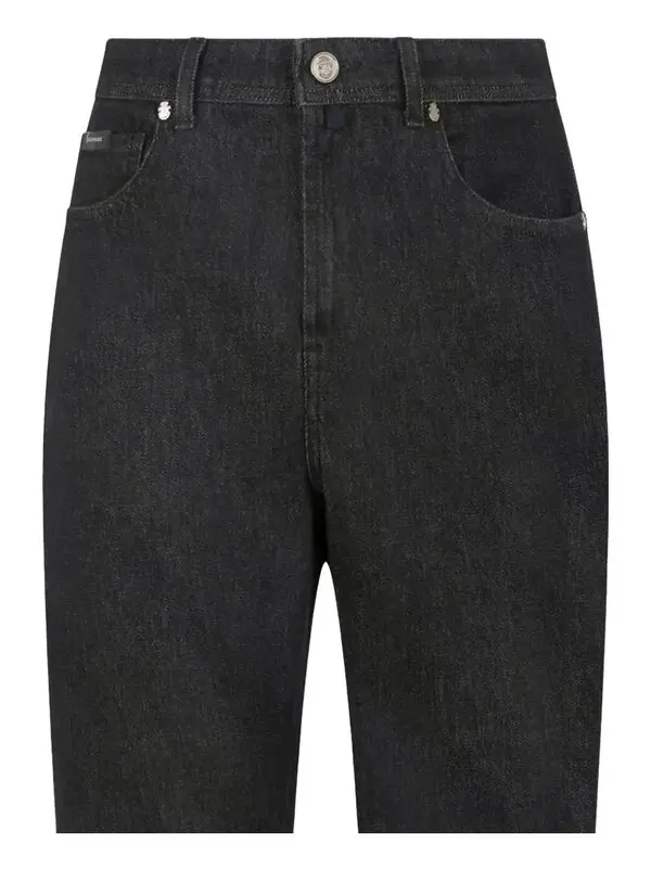 BILLIONAIRE Five-pocket Straight Jeans - Black