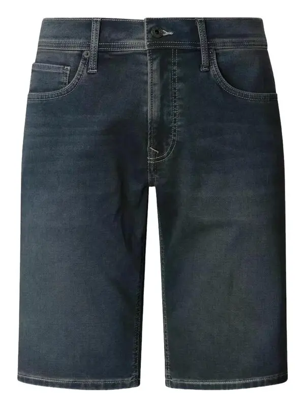 Pepe Jeans Faded-effect Slim-fit Shorts - Blue