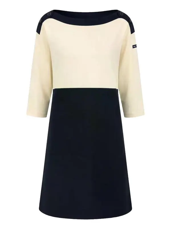 Saint James Colour-block Mini Dress - Blue