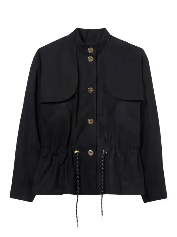 Claudie Pierlot Drawstring-waist Storm-flap Parka - Blue