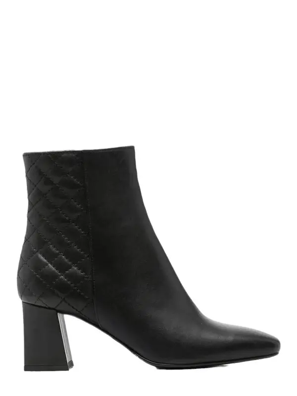 SERGIO MORETTI FIRENZE Quilted Leather Ankle Boots - Black