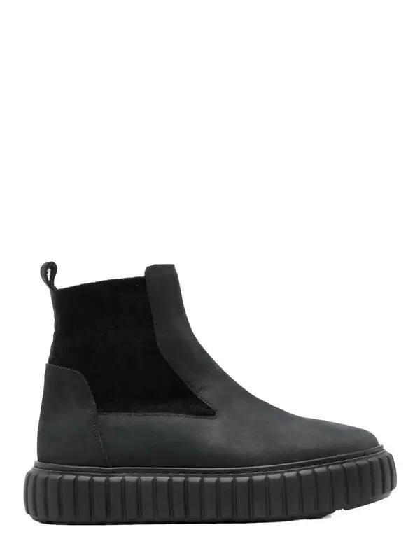 SERGIO MORETTI FIRENZE Suede Chelsea Boots - Black