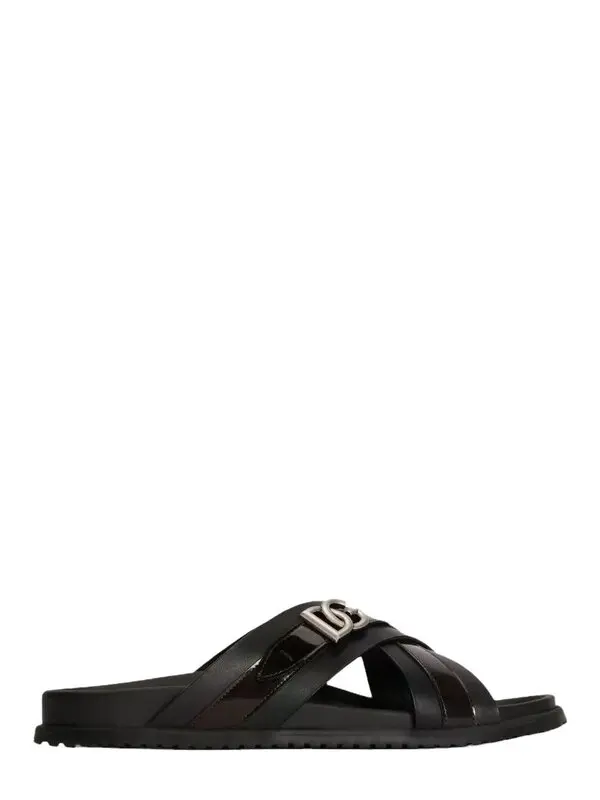 Dolce & Gabbana Cowhide Sandals - Black