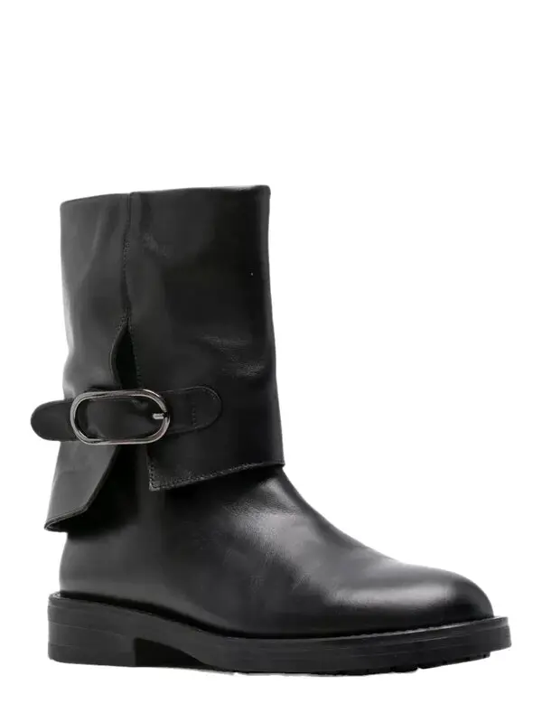 SERGIO MORETTI FIRENZE Buckle-fastening Ankle Boots - Black