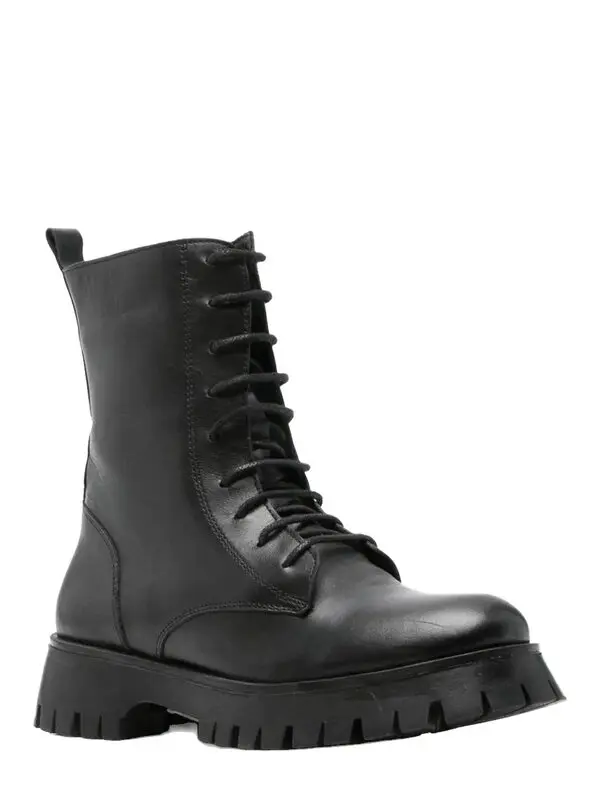 SERGIO MORETTI FIRENZE Combat Boots - Black