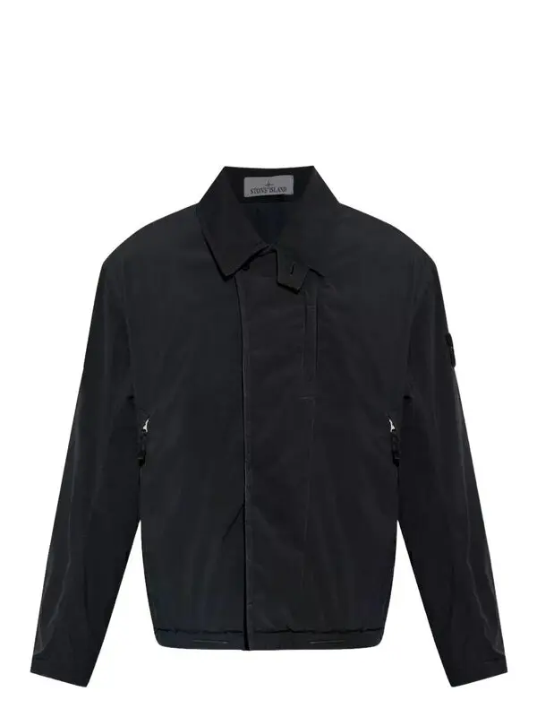 Stone Island Logo Patch Insulated Jacket - Blue