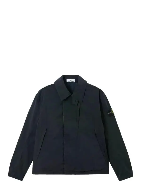 Stone Island Logo Patch Insulated Jacket - Blue