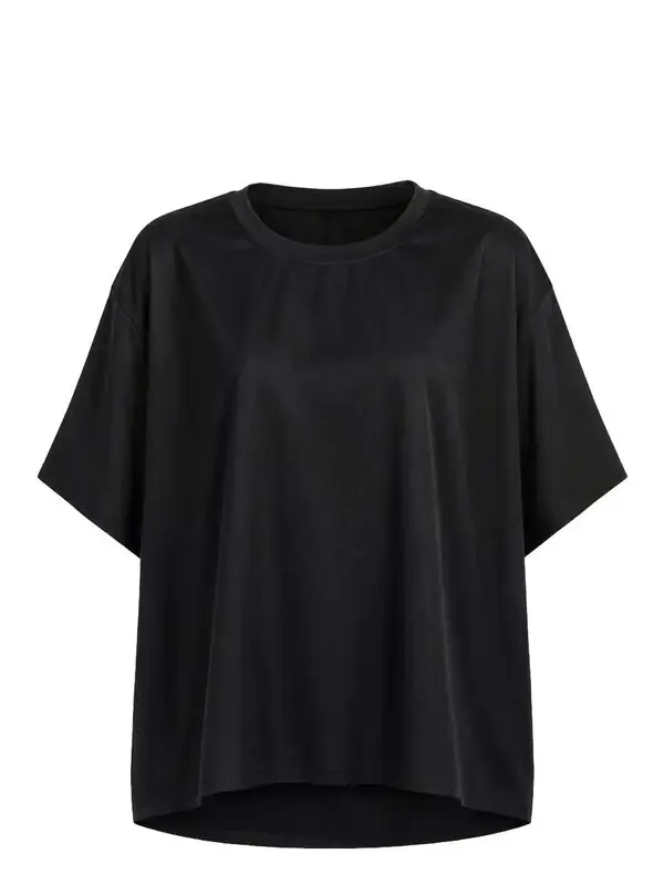 Dusan Drop-shoulder Crew-neck T-shirt - Black
