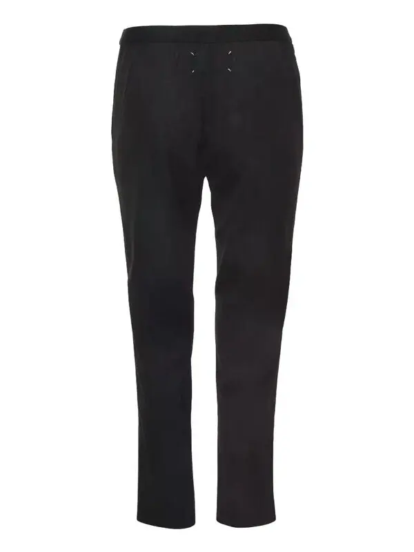 MAISON MARGIELA Wool Straight-fit Trousers - Black