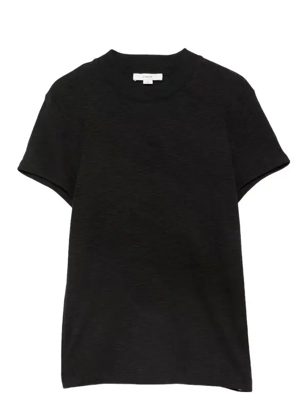Vince Short-sleeve Mock Neck T-shirt - Black